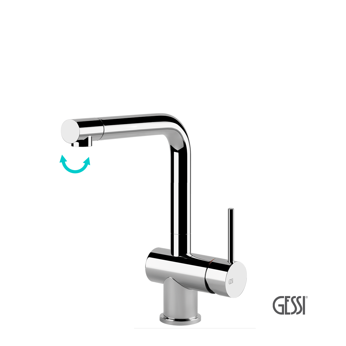Μπαταρία Νεροχύτη Gessi Oxygene, Chrome | Ξυλεία Κανελλόπουλος